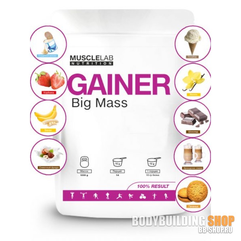 BIG MASS GAINER (1000г) Гейнер от MuscleLab Nutrition, купить, отзывы и ...